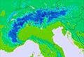 Weather Map and Snow Conditions for Alps