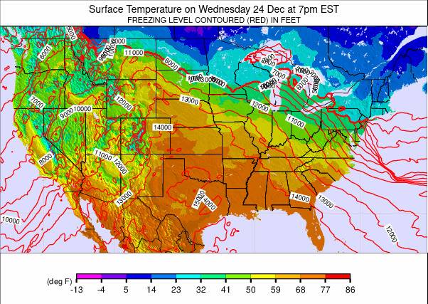 United States Temperature Forecast