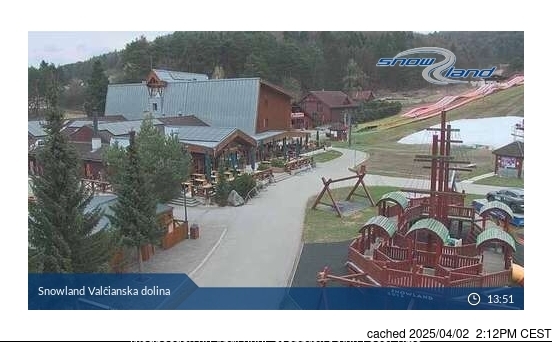 Valčianska dolina Webcam zeigt derzeitige Schneebedingungen